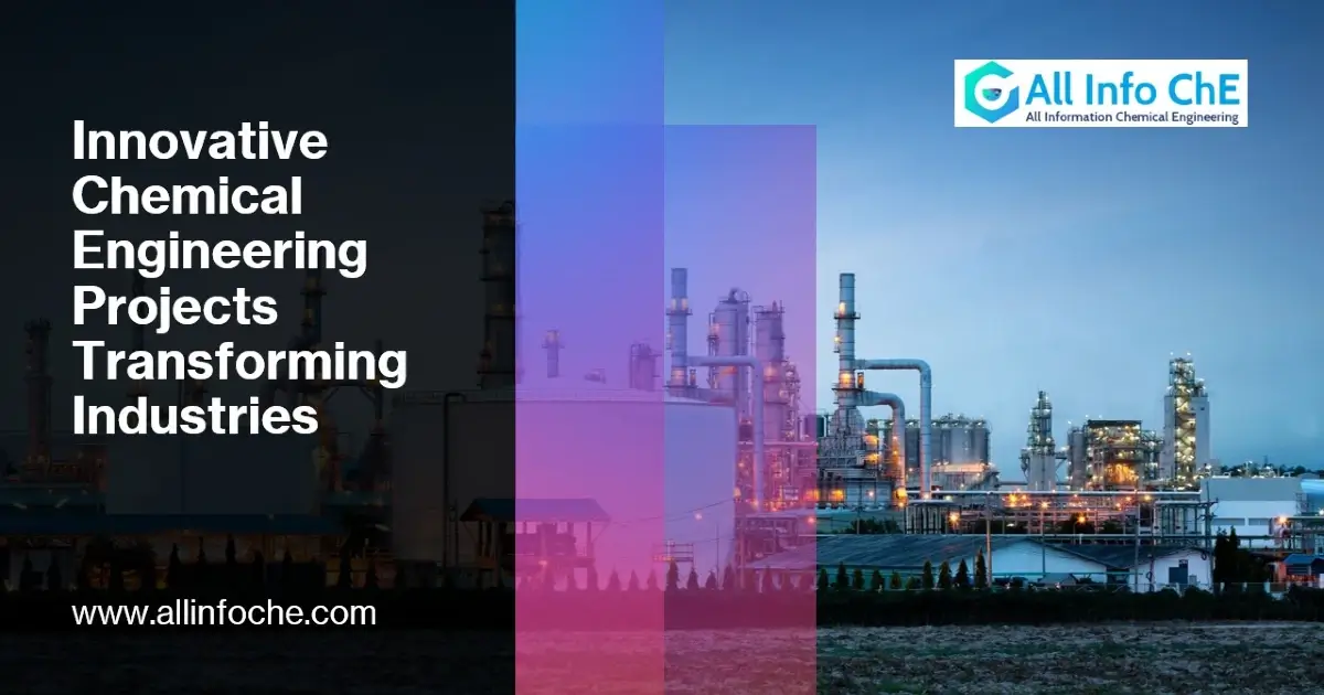 Innovative Chemical Engineering Projects Transforming Industries » All ...